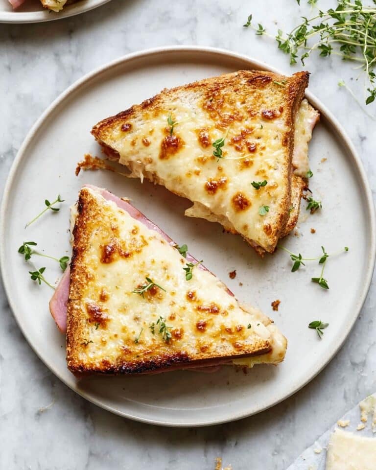 Croque Monsieur: Classic French Grilled Ham and Cheese Delight