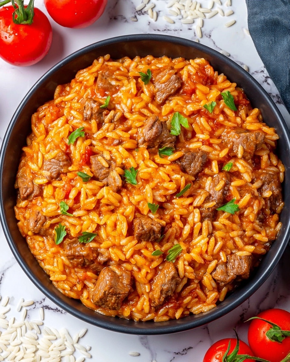 Giouvetsi Greek Beef Stew with Orzo – Delicious & Comforting